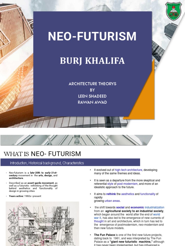 Neo-Futurism Presentation-Burj Khalifa PDF | PDF | Concrete | Elevator