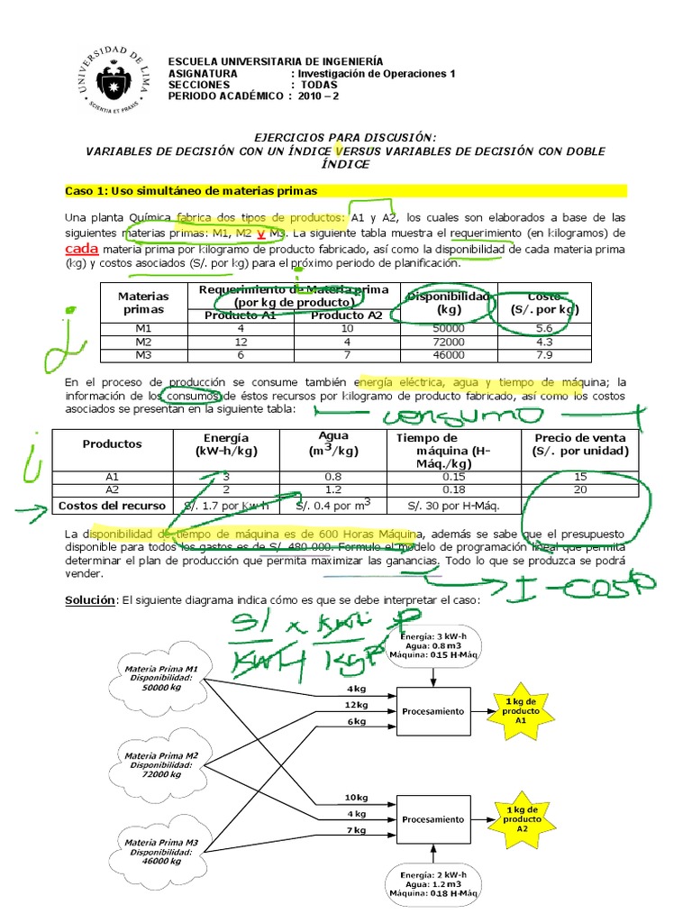 Variables de Un Índice Vs Variables de Dos Índices | PDF | Presupuesto ...