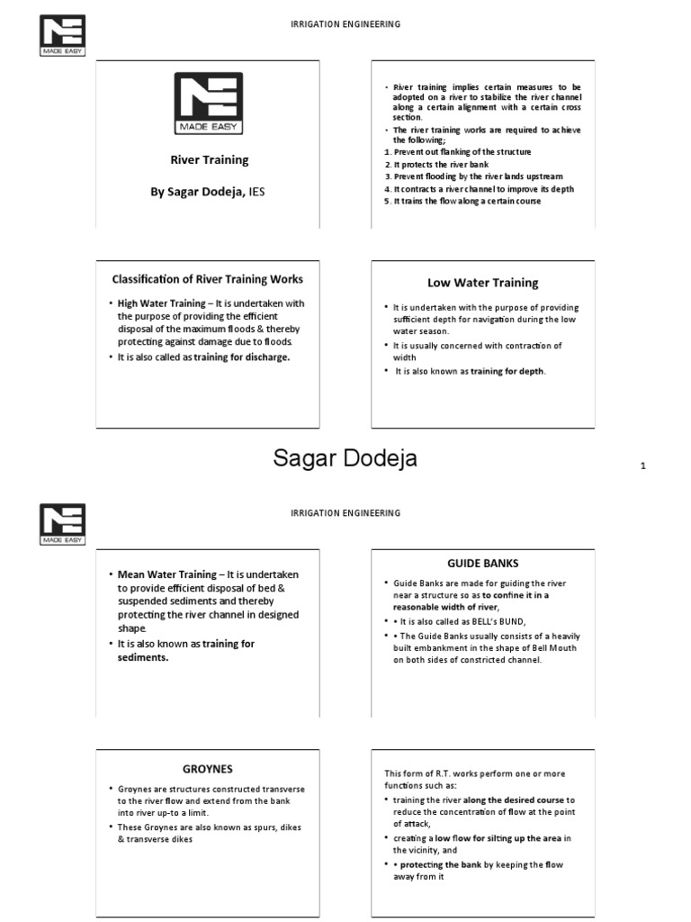 River Training Works | PDF | Levee | River