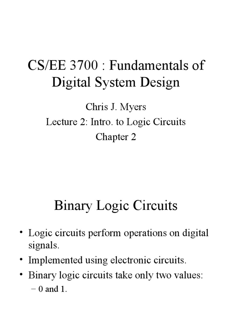 Lecture 2 | PDF | Vhdl | Logic Synthesis
