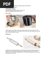 40 Essential Baking Tools with Images | PDF | Cookware And Bakeware | Knife