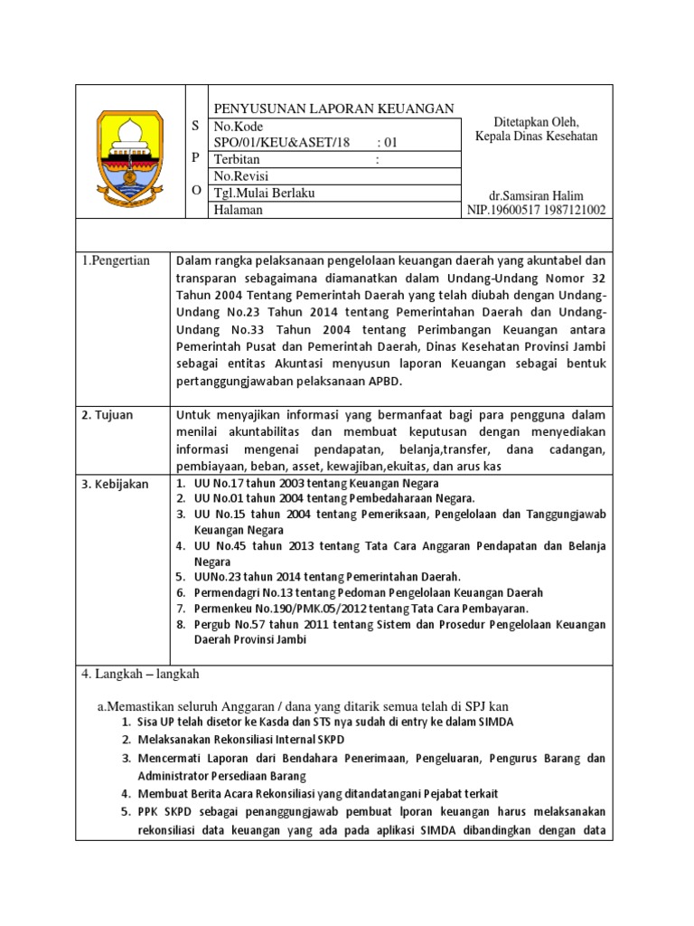 Sop BPP Dan Lain2 | PDF