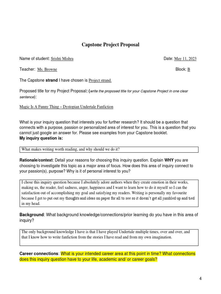 Capstone Project Proposal | PDF