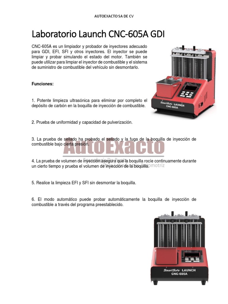 Laboratorio Launch CNC-605A GDI | PDF