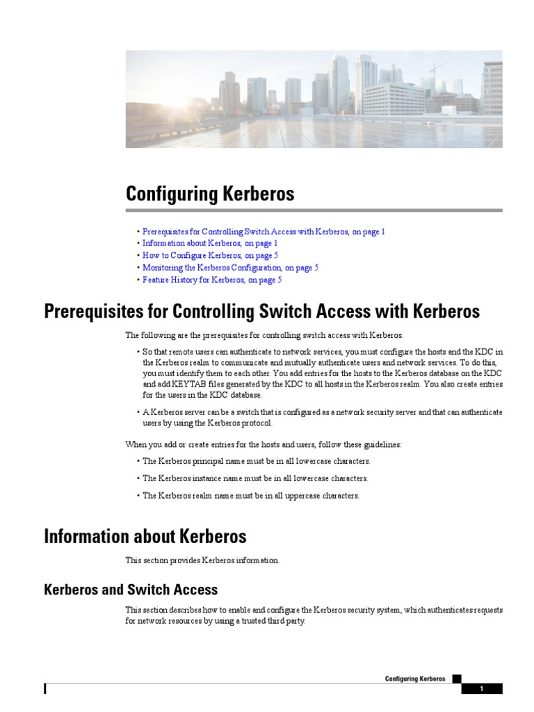 Configuring Kerberos | PDF | Computer Network | Computing