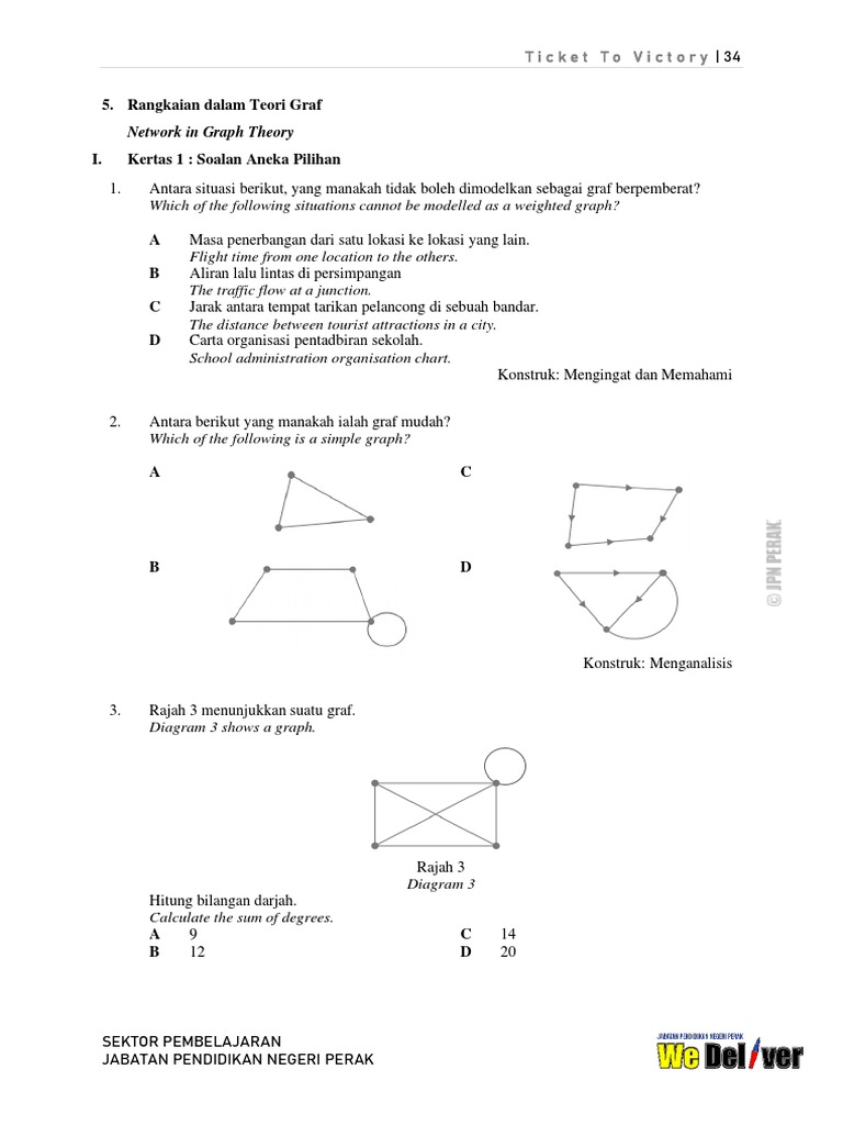 Work in Graph Theory Exercise PDF | PDF