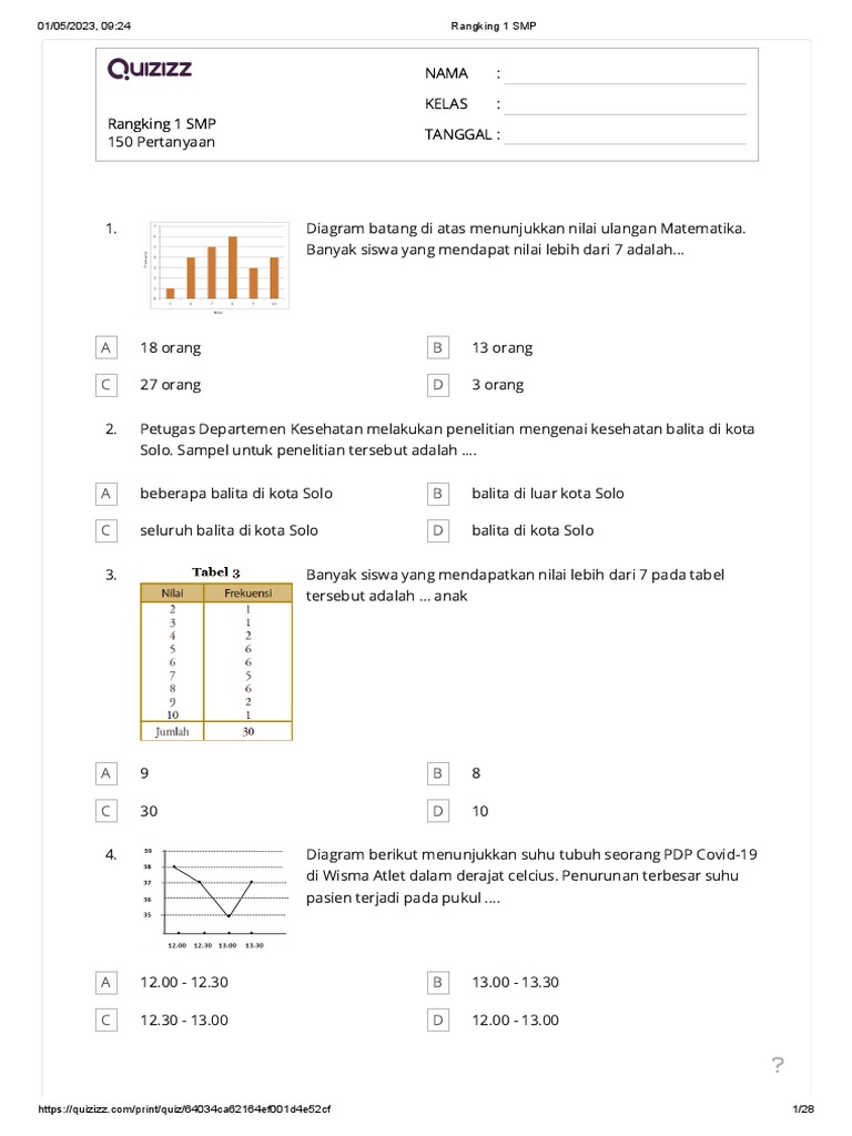 Rangking 1 SMP | PDF