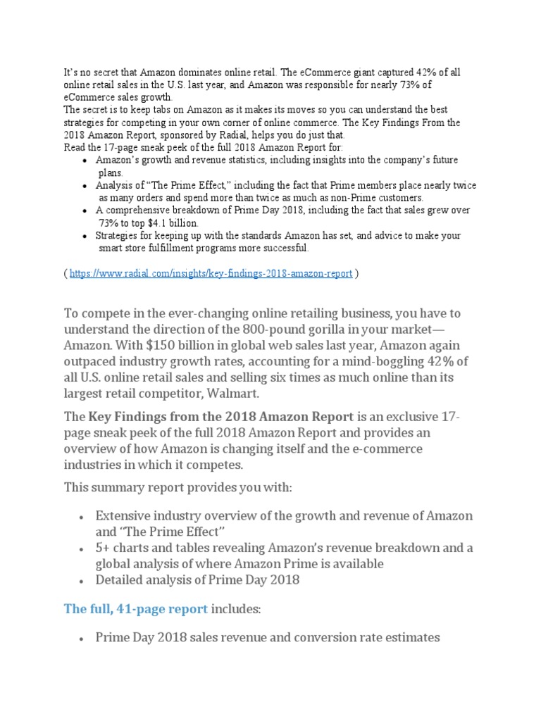 AMAZON | PDF | E Commerce | Amazon Web Services