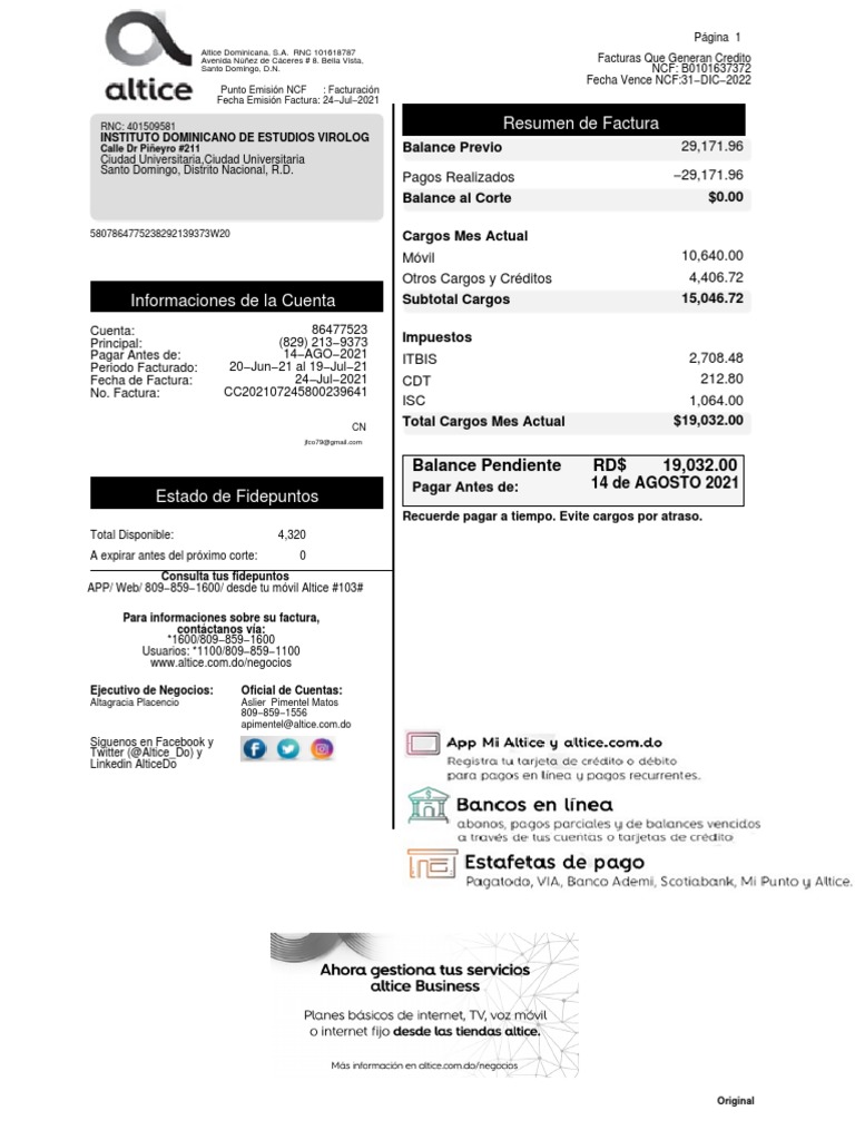 Factura PDF | PDF | Central telefónica | Electrónica