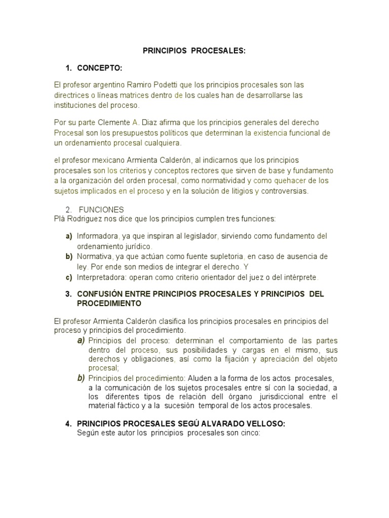 Principios Procesales | PDF | Ley procesal | Justicia