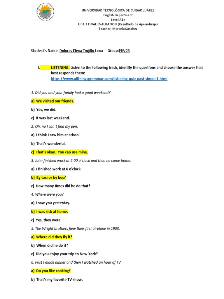 English 2 Theme Unit 3 Final Evaluation | PDF