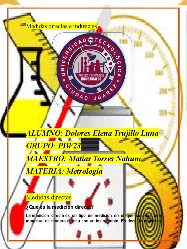 Medidas Directas e Indirectas | PDF | Medición | Metrología