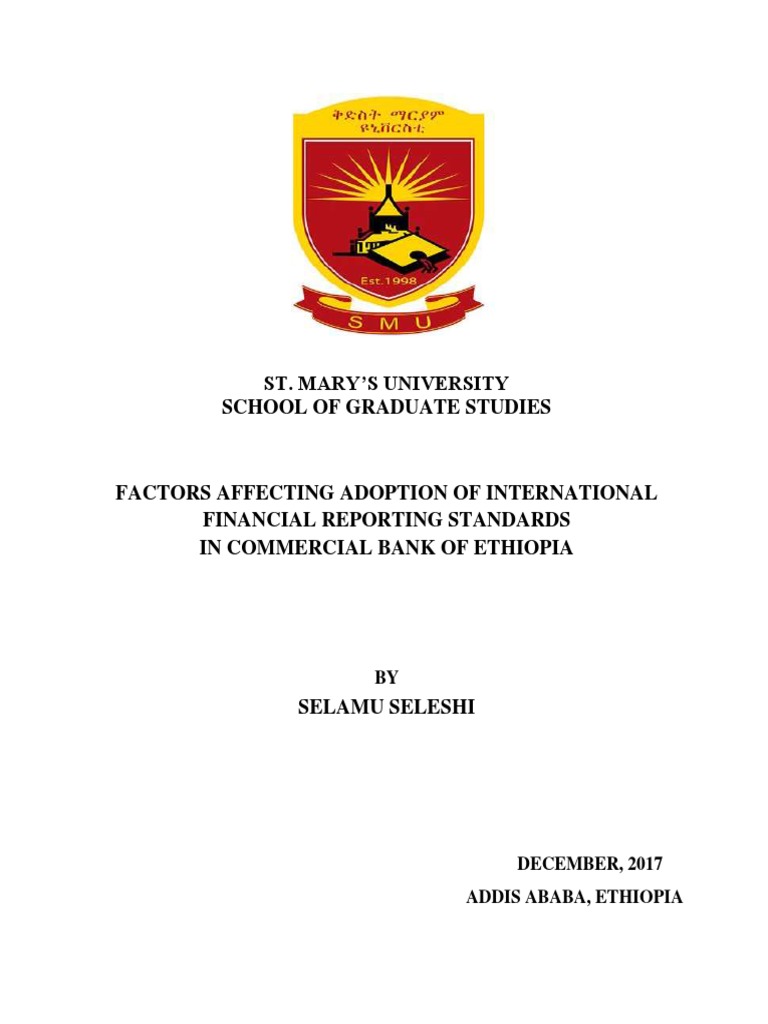 Smu Factors Affecting Adoption Of Ifrs Pdf Pdf International Financial Reporting Standards