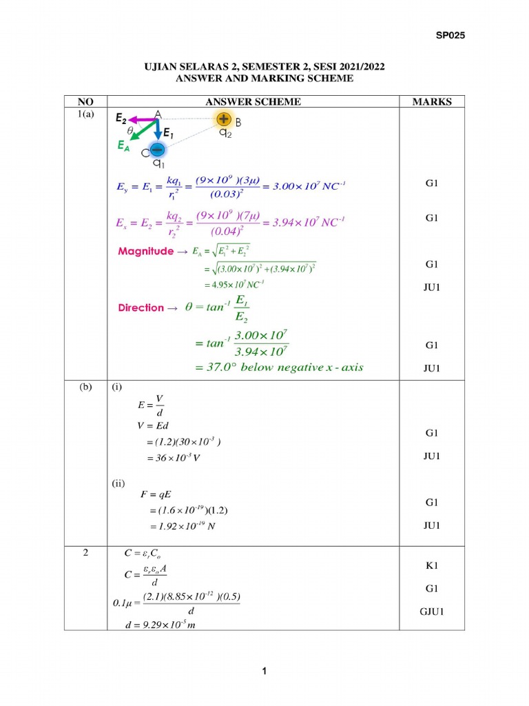 KMNS Answer - UJIAN SELARAS 2 - SP025 | PDF