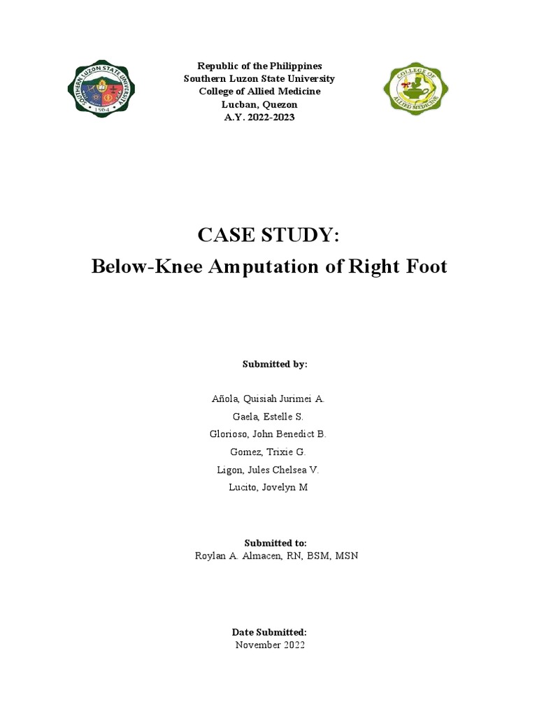 Case Study Bka | PDF | Foot | Pancreas