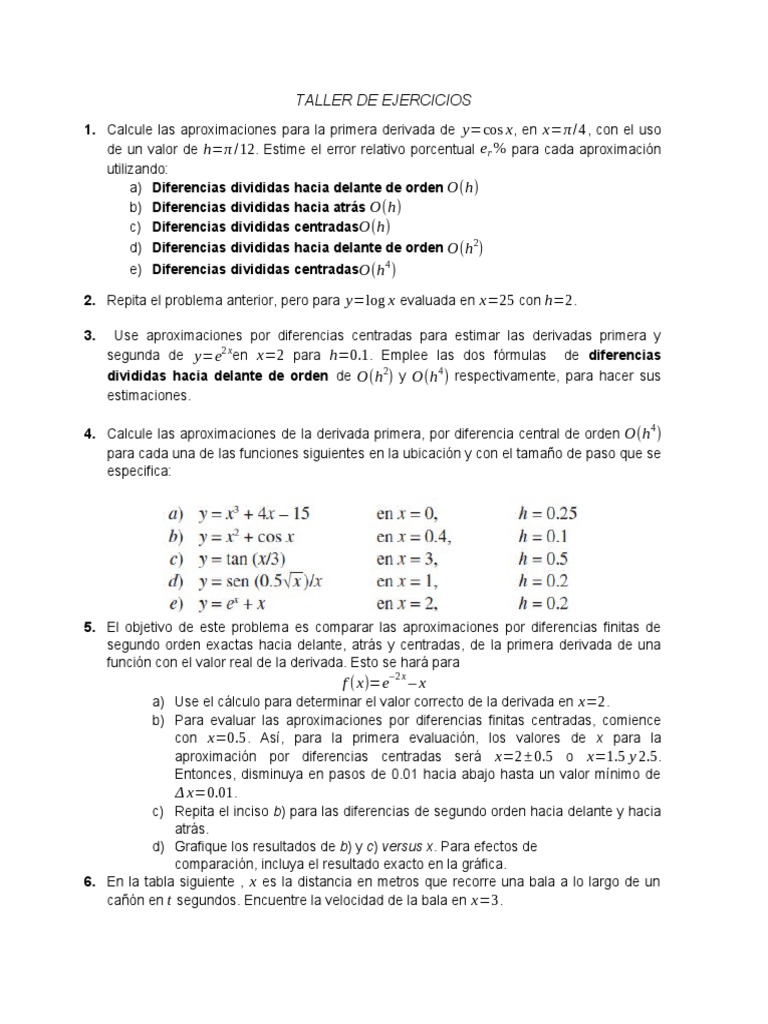 Taller de Ejercicios13 | PDF