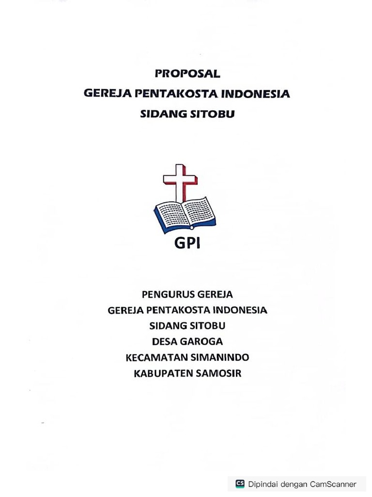 Proposal Gereja Gpi | PDF