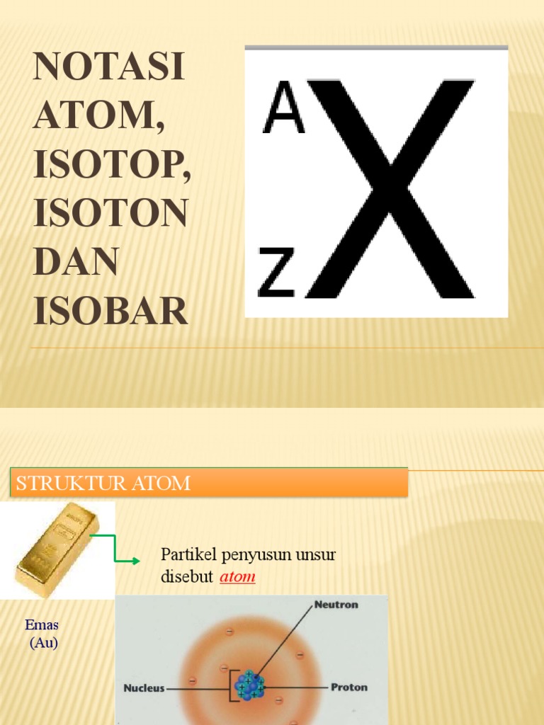 Notasi Atom Pertemuan 2 KD 3.2 | PDF | Sains & Matematika