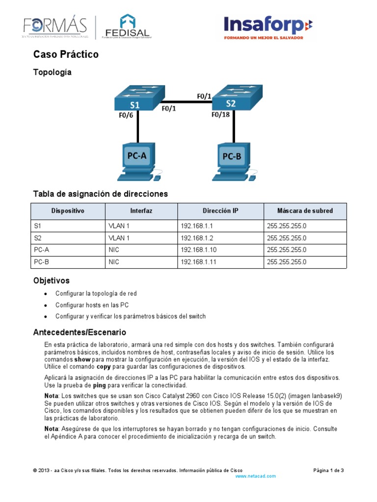 Caso Practico | PDF | Red de arquitectura | Telecomunicaciones