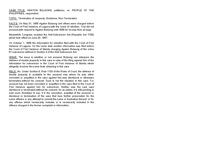 Bulaong v. People | PDF | Social Science | Law