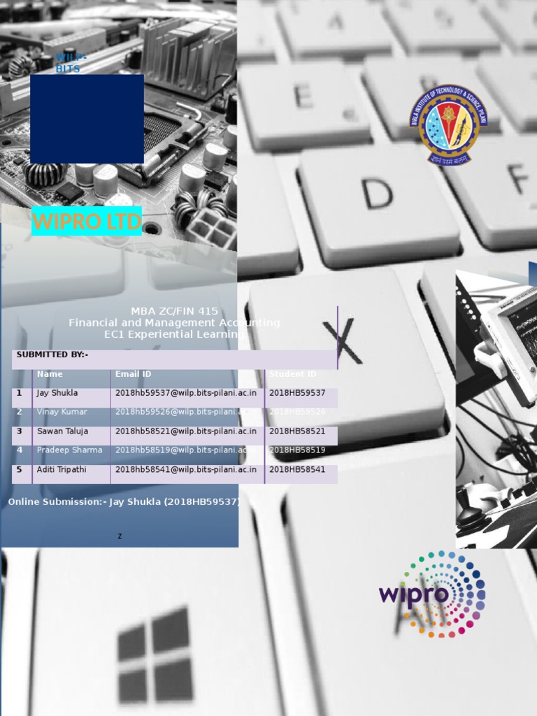 Financial Statement Analysis Wipro LTD | Download Free PDF | Dividend | Investing