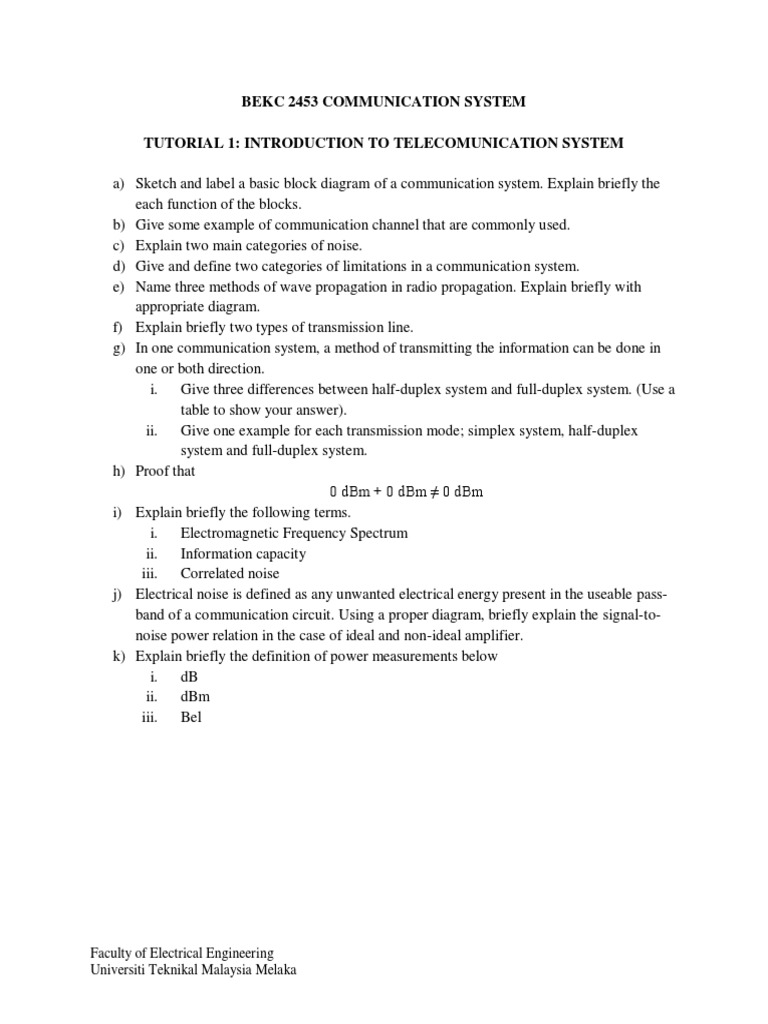 Tutorial 1 Pdf