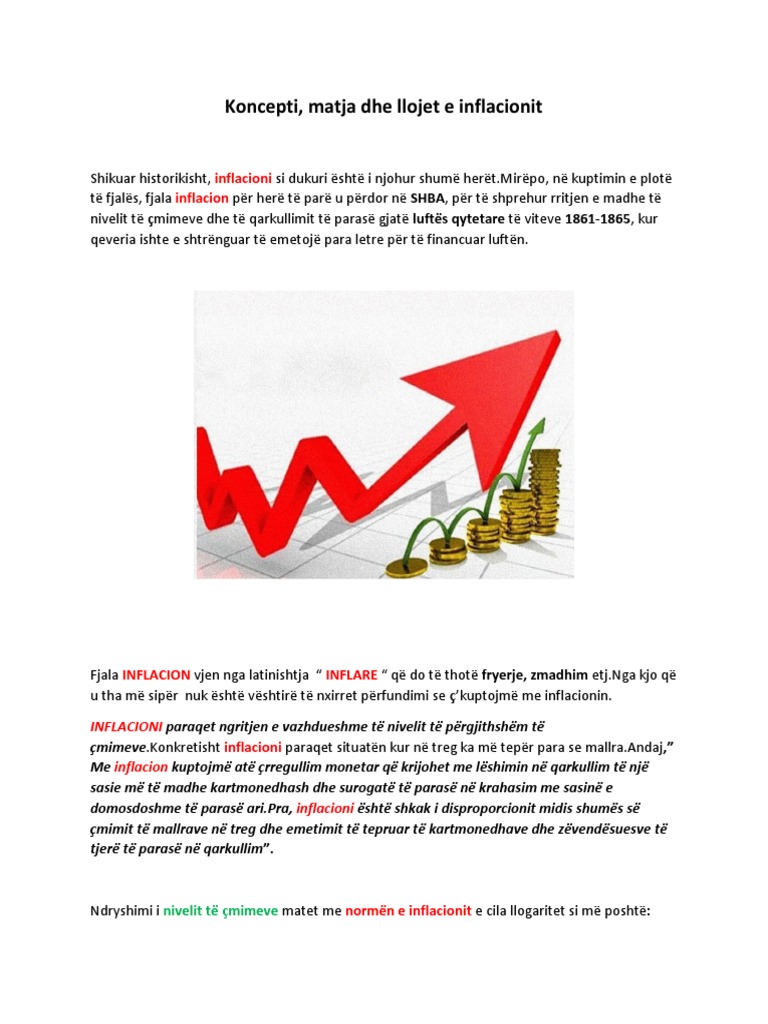 Koncepti Matja Dhe Llojet e Inflacionit PDF | PDF