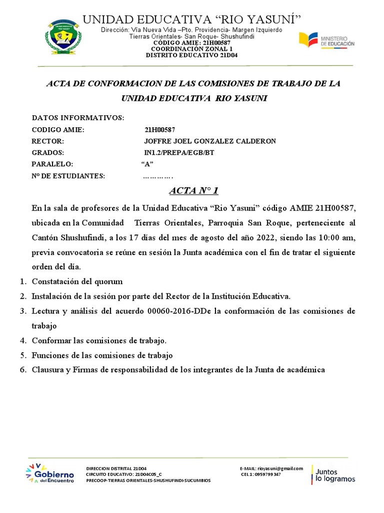 Comisiones 2022 - 2023 | PDF