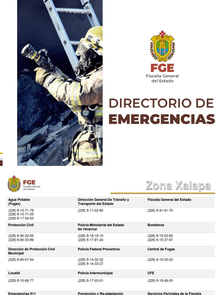 Directorio Emergencias Fge | PDF