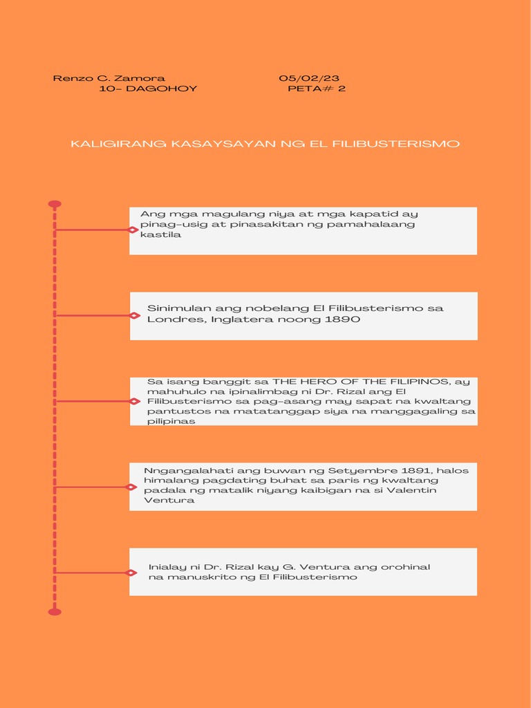 Filipino 2 Timeline PDF | PDF