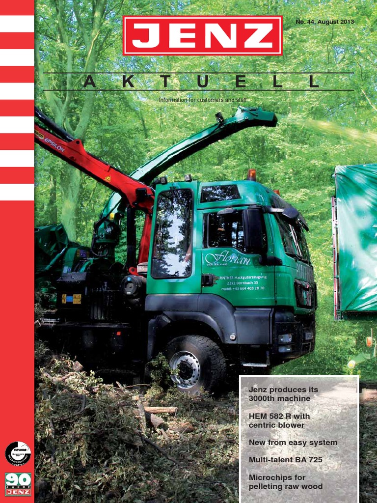 JENZ HEM 582 R: 3000th Chipper Innovation | PDF | Truck