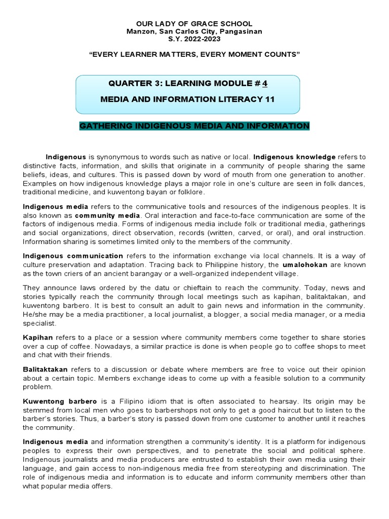 3 - Media 11 Lesson 4 | PDF | Media (Communication) | Genre