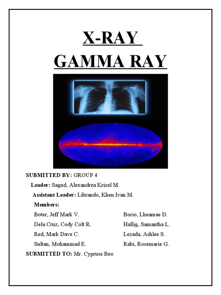 Science Report About | PDF | Gamma Ray | X Ray