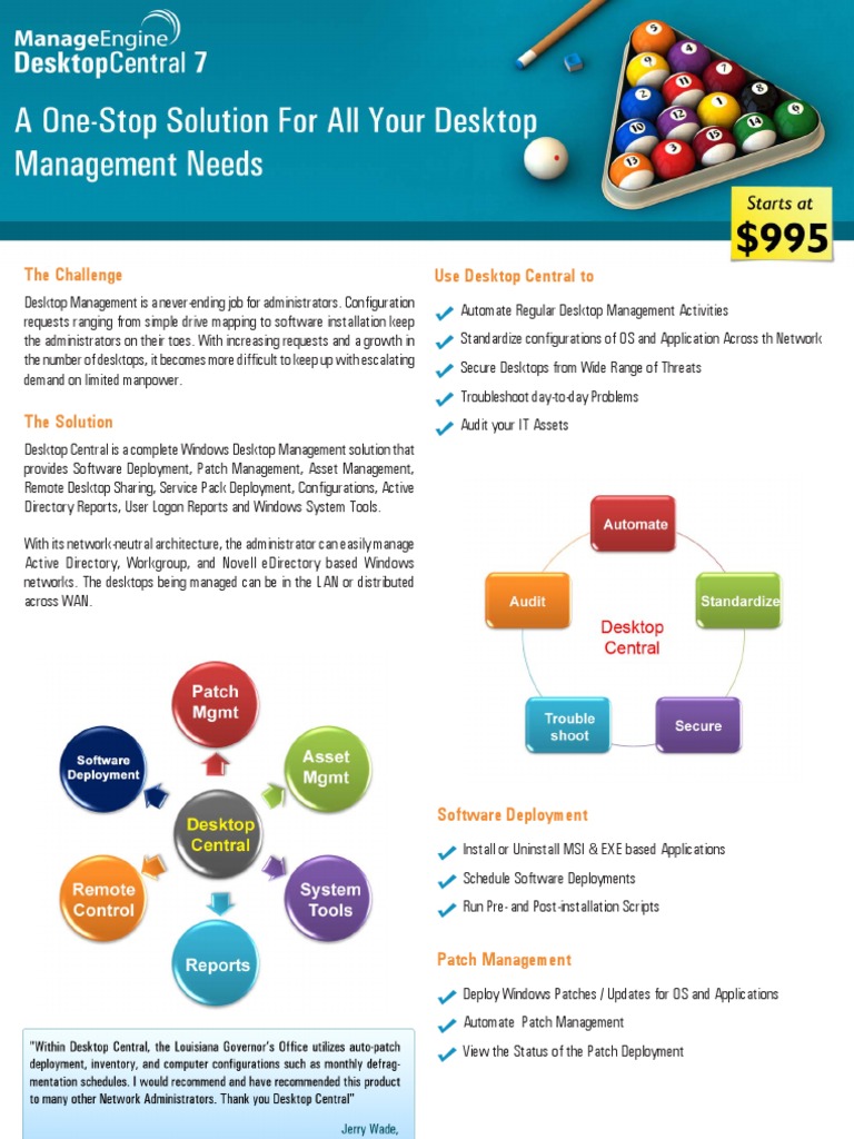 Desktop Management for Admins | PDF | Microsoft Windows | Active Directory