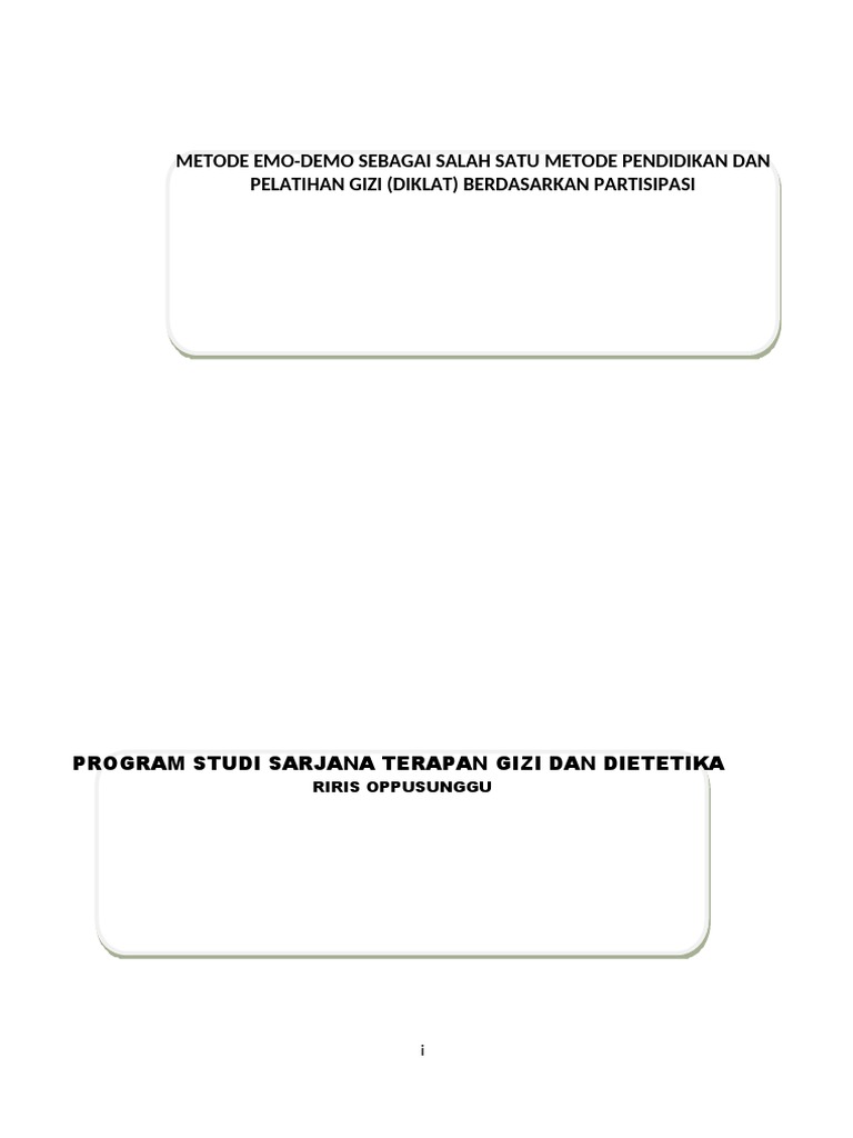 Metode Emo-Emo | PDF