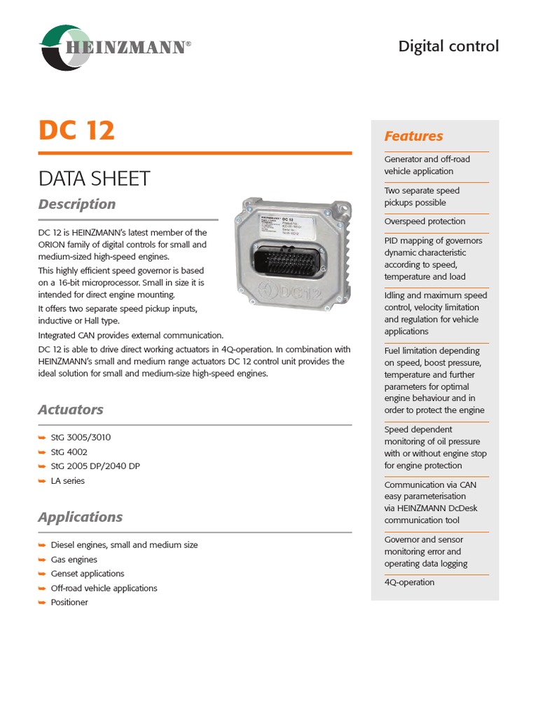 DS DC-12 Digital Control e PDF | Download Free PDF | Engines ...