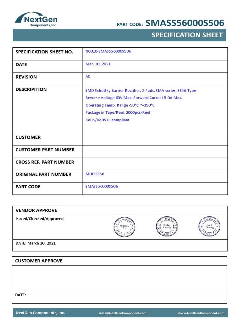 SS56 PDF | PDF | Rectifier | Physical Sciences