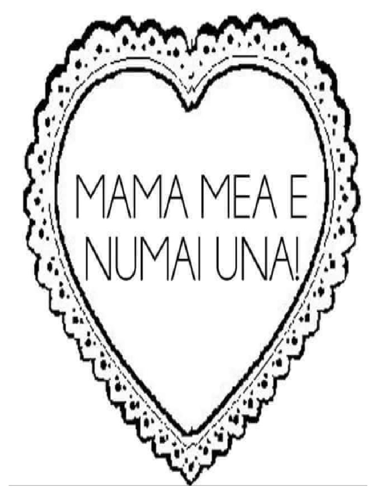 Mama Mea e Numai Una | PDF