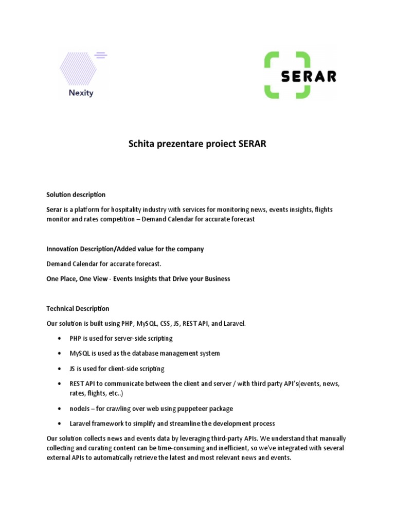 Schita Prezentare Proiect | PDF