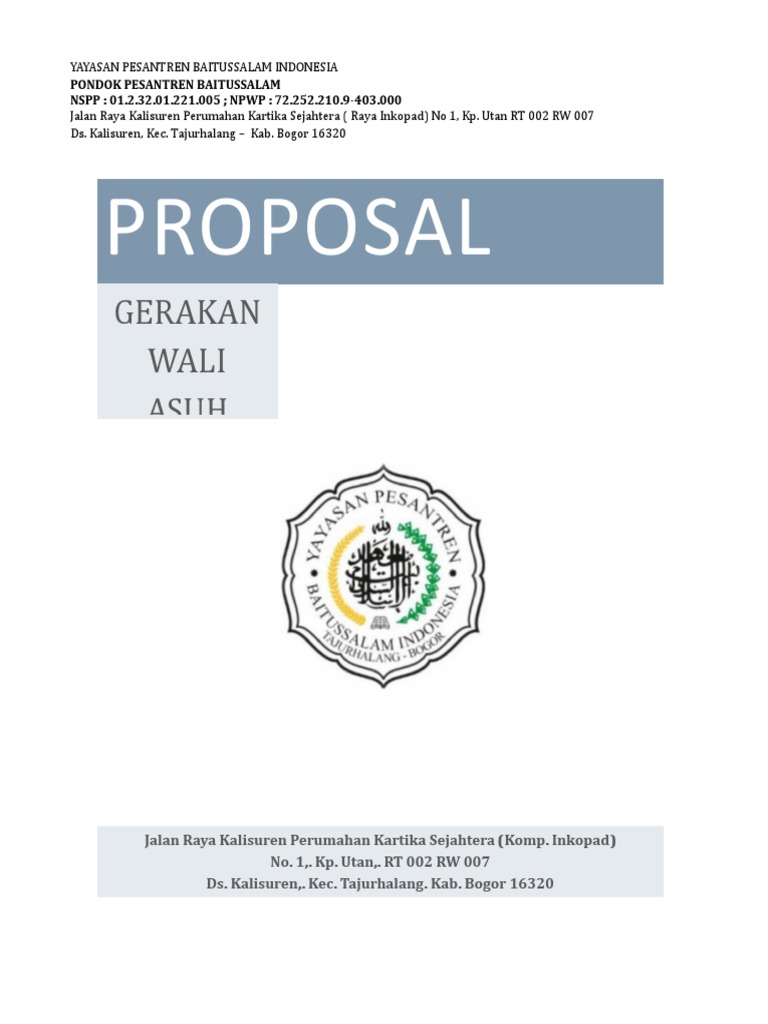 Proposal Gwaba | PDF