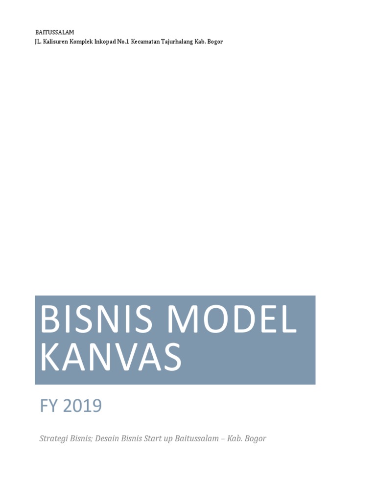 Desain Bisnis Baitussalam Inkopad | PDF
