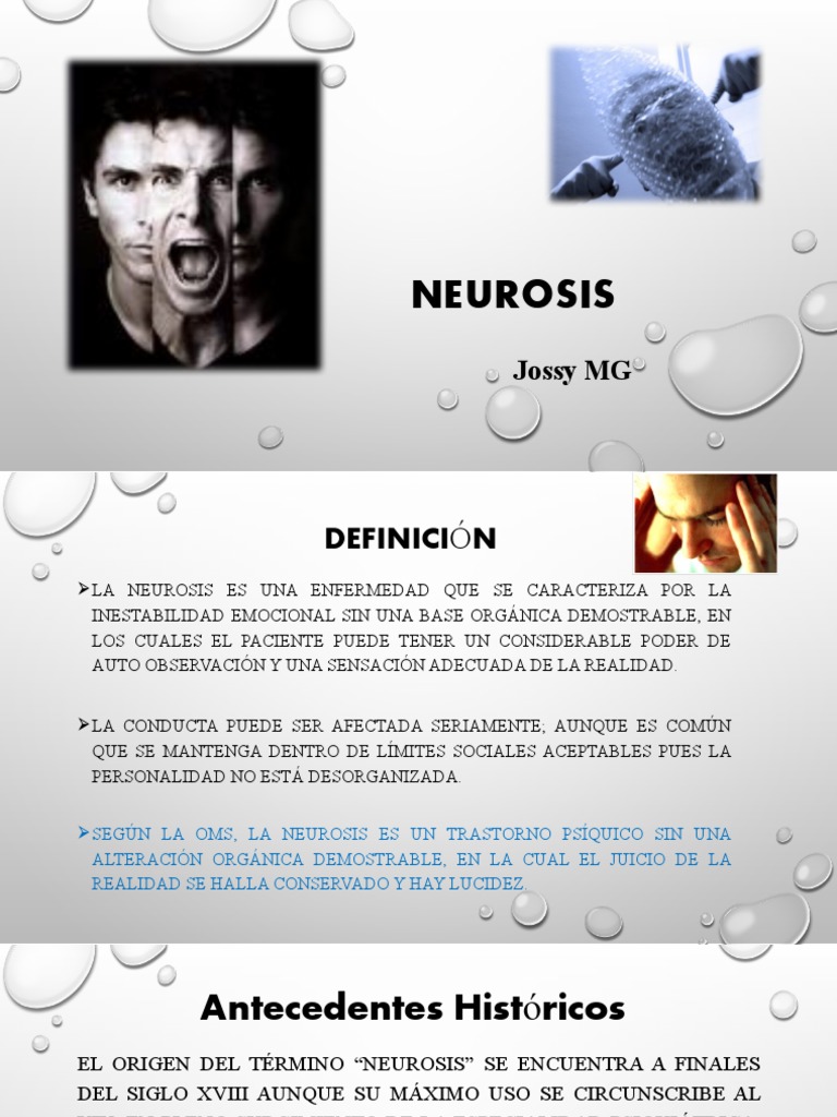 Neurosis (1).pptx | PDF | Neurosis | Trastorno depresivo mayor