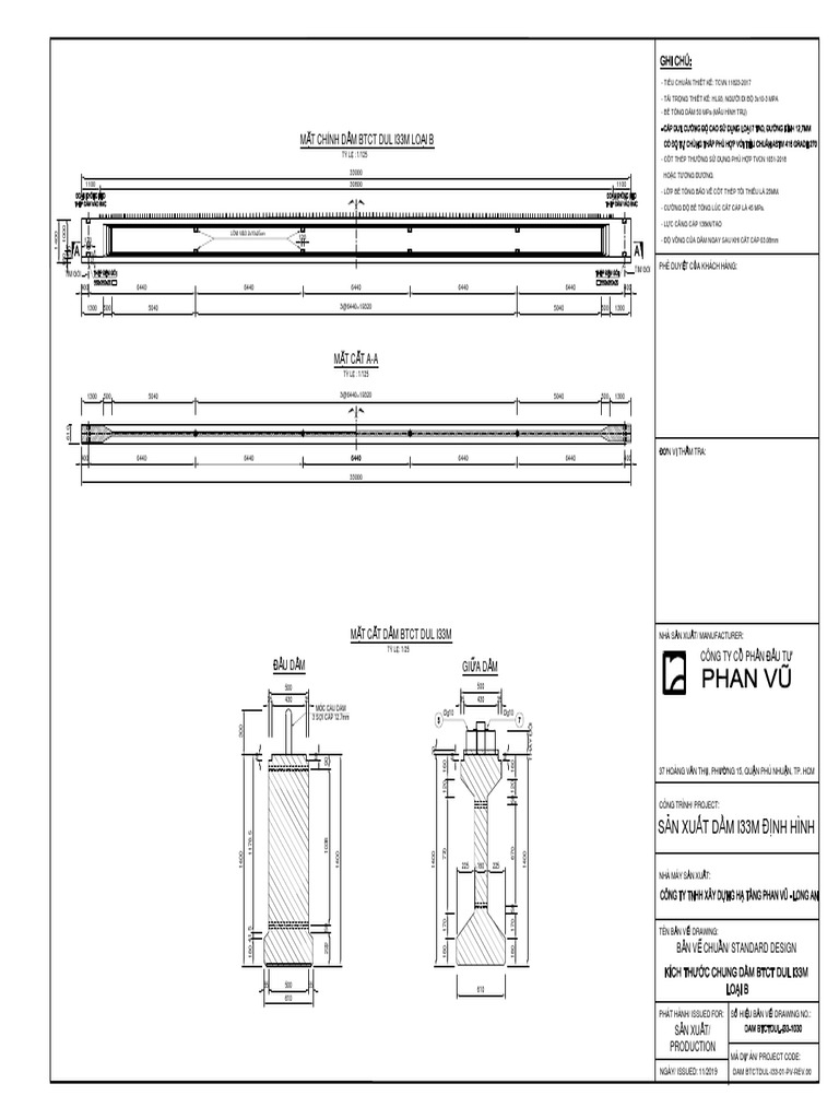 Drawing Beam I33m | PDF