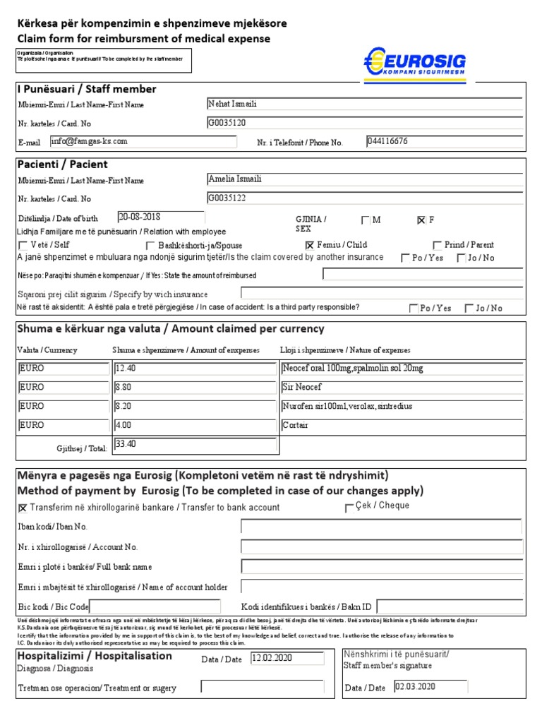 Kerkesa Per Kompenzim PDF | PDF