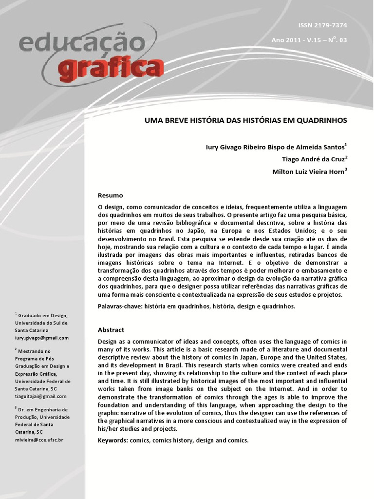 Uma Breve História da Evolução das Histórias em Quadrinhos: de sua ...