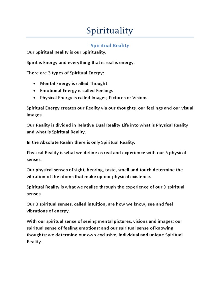 Spirituality | PDF