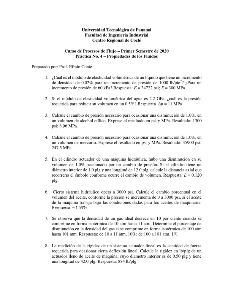 Práctica No4 | PDF | Pascal (Unidad) | Presión