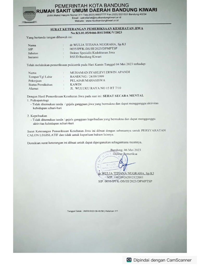 Suket Kesehatan Rohani, M Syahlevi Erwin Apandi PDF | PDF