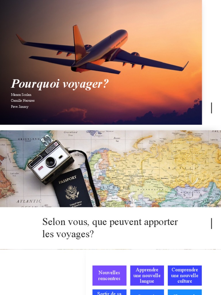 Pourquoi voyager.pptx | PDF