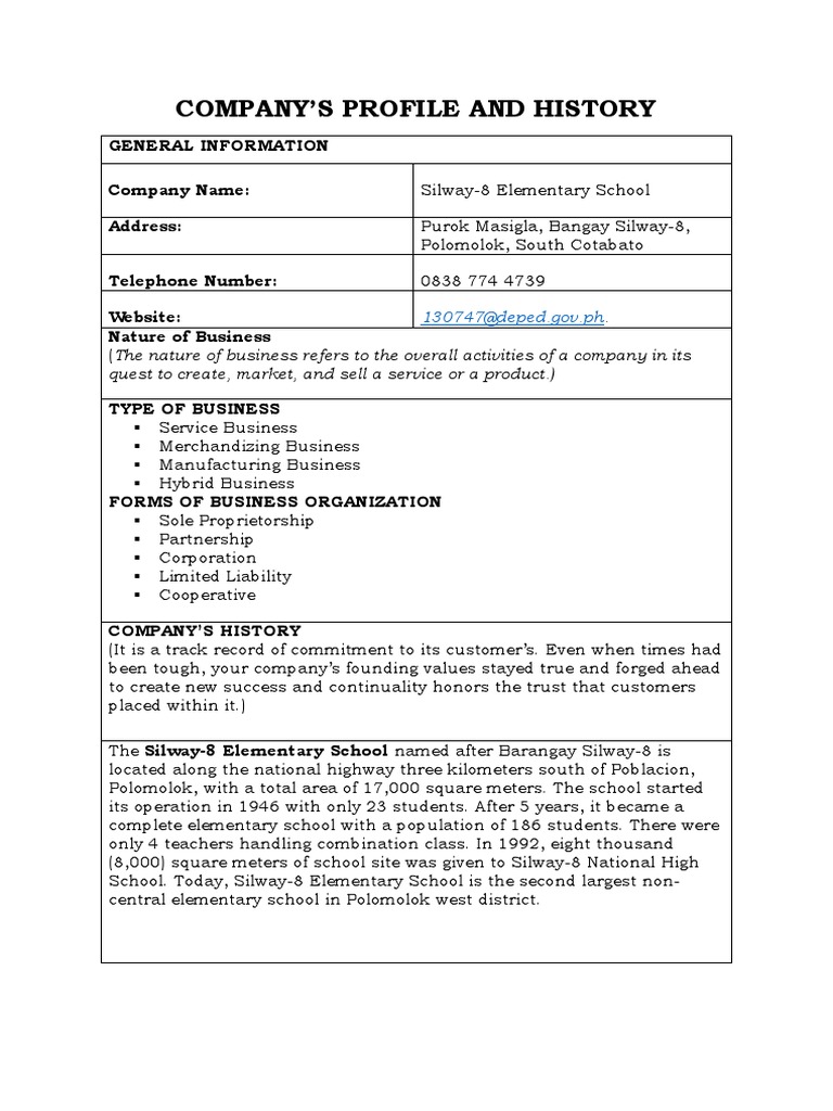 Silway-8 Elementary School Profile | PDF | Career & Growth